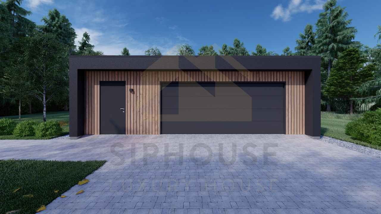 Dobbelt Garage med Værksted | 5 års Garanti - SipHouse.dk