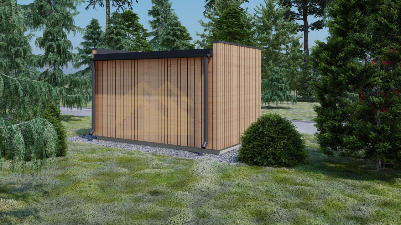 Isoleret Container Hus Tolz, 9 m² - SipHouse