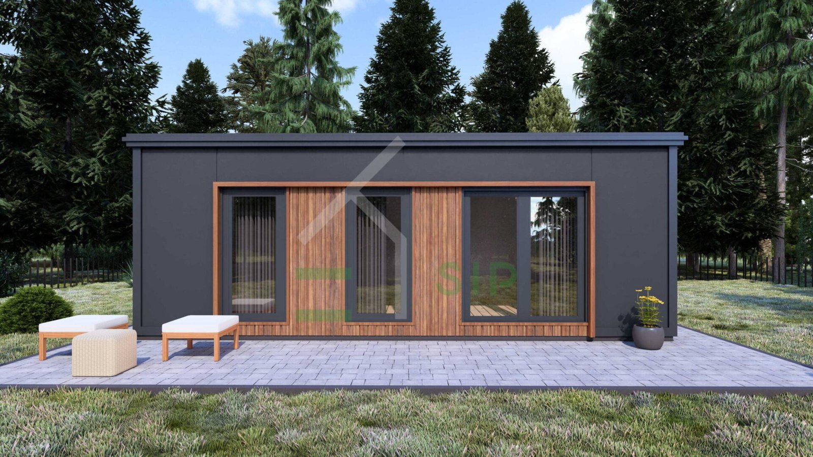 Containerhus Laurens (Installeret) 30m² - SipHouse