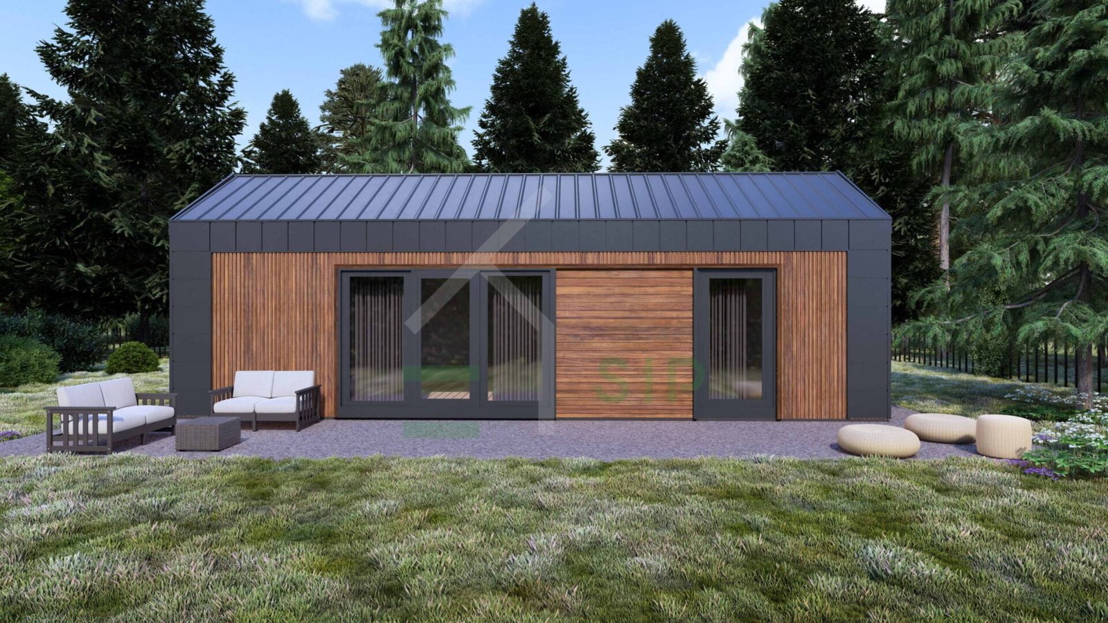 Containerhus Laurens (Installeret) 30m² - SipHouse