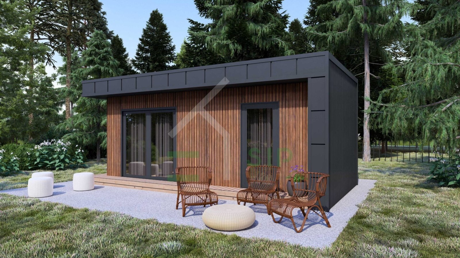 Containerhus Michiel (Installeret) 24,5m² - SipHouse