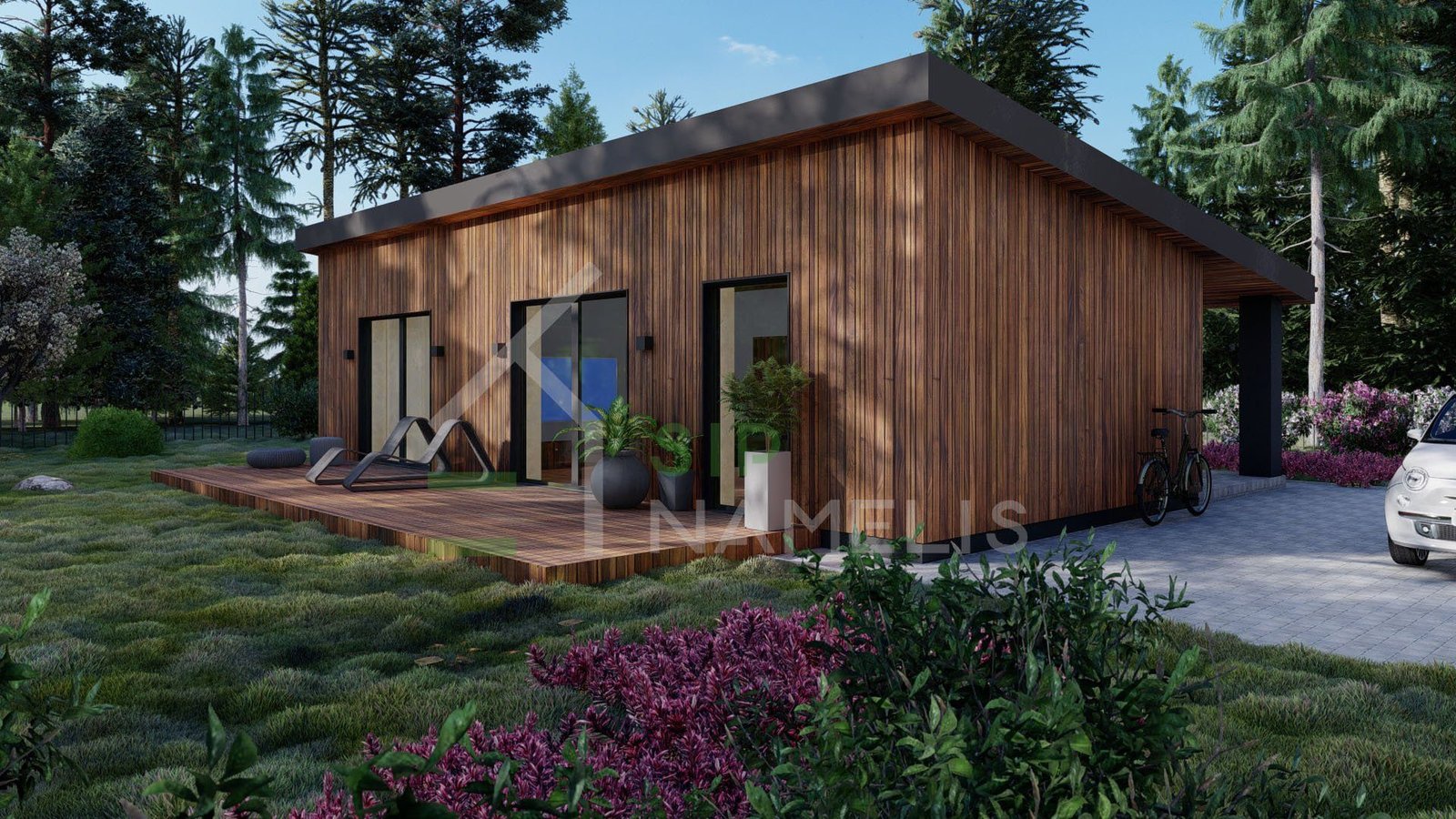 Træhus Ariel (SIP Isoleret) 85m² - SipHouse